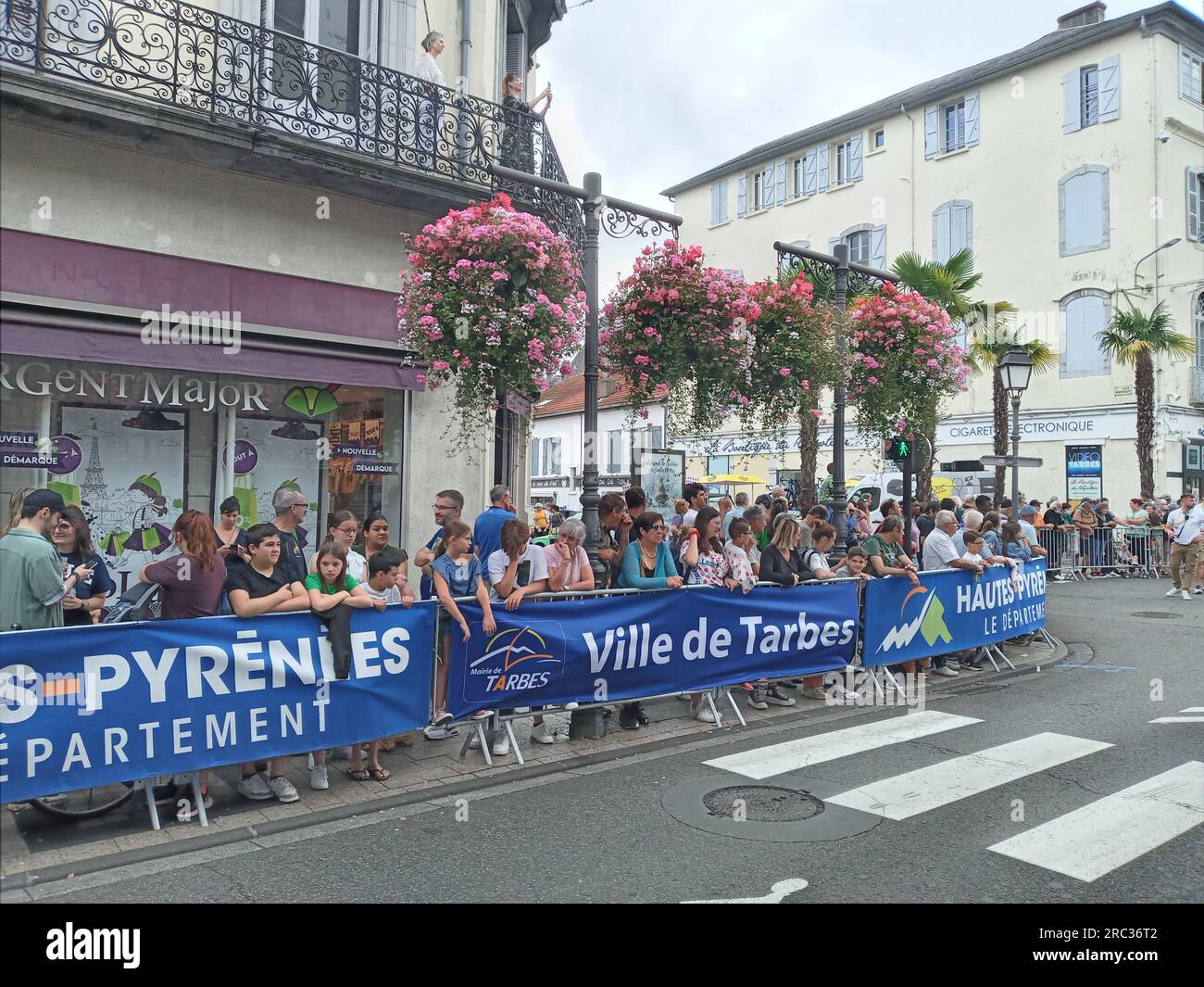 Tarbes, France-July 6, 2023: The sixth stage of the Tour de France ...