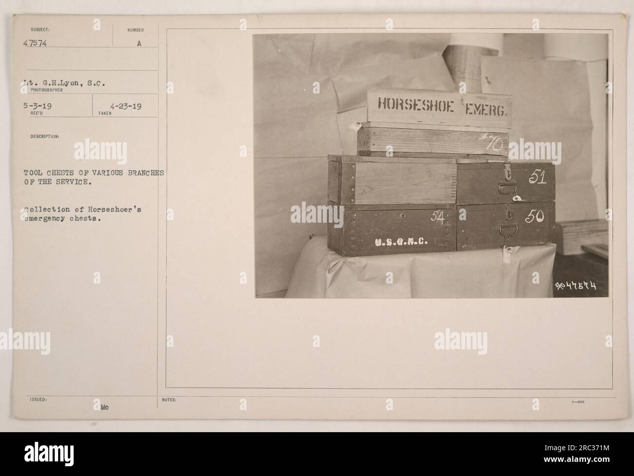 Various tool chests used by different branches of the military during ...