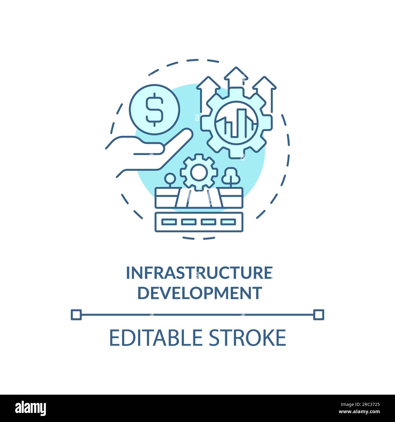 Customizable infrastructure development icon FDI concept Stock Vector ... Customizable infrastructure development icon FDI concept Stock Vector ...