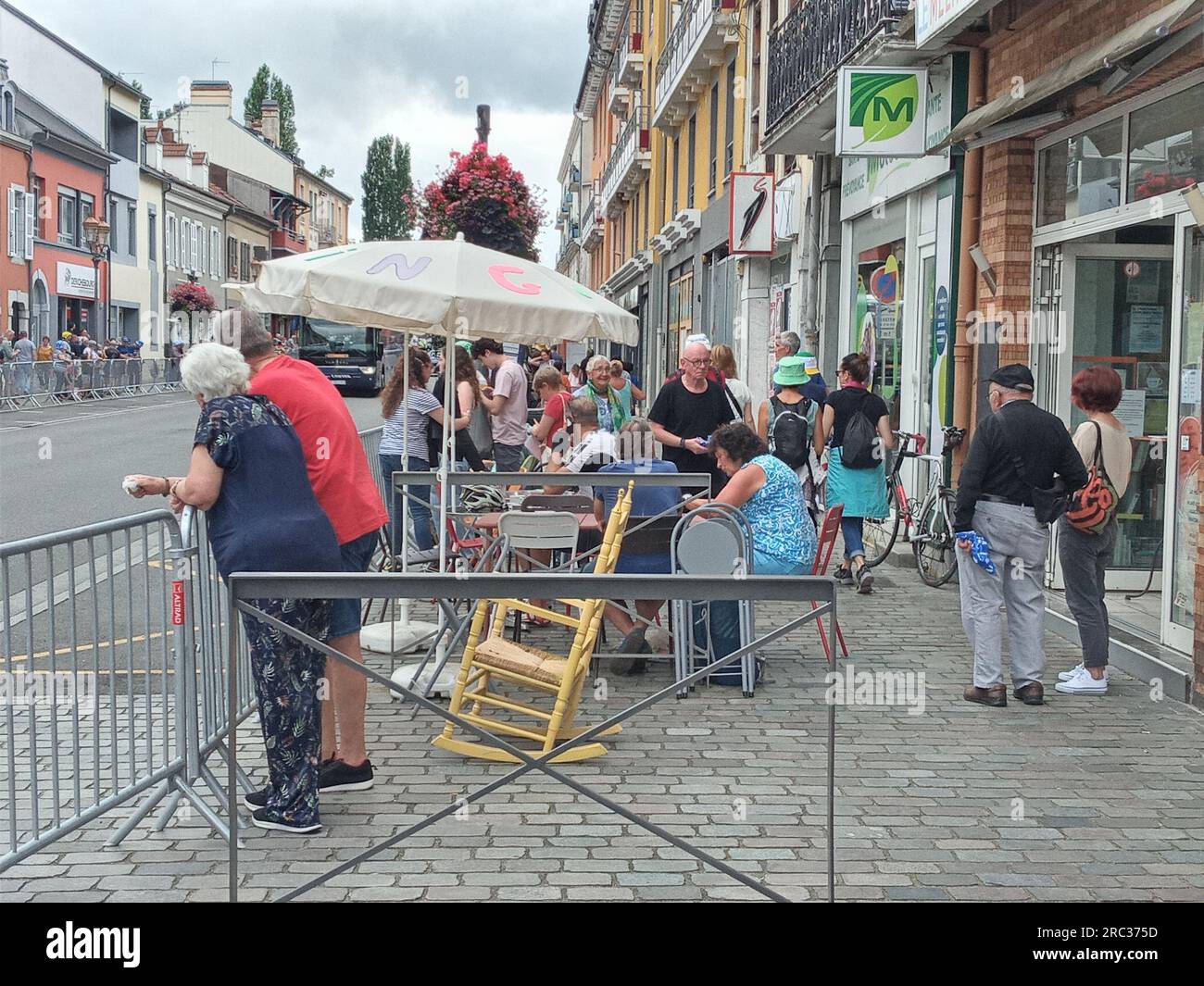 Tarbes, France-July 6, 2023: The sixth stage of the Tour de France ...