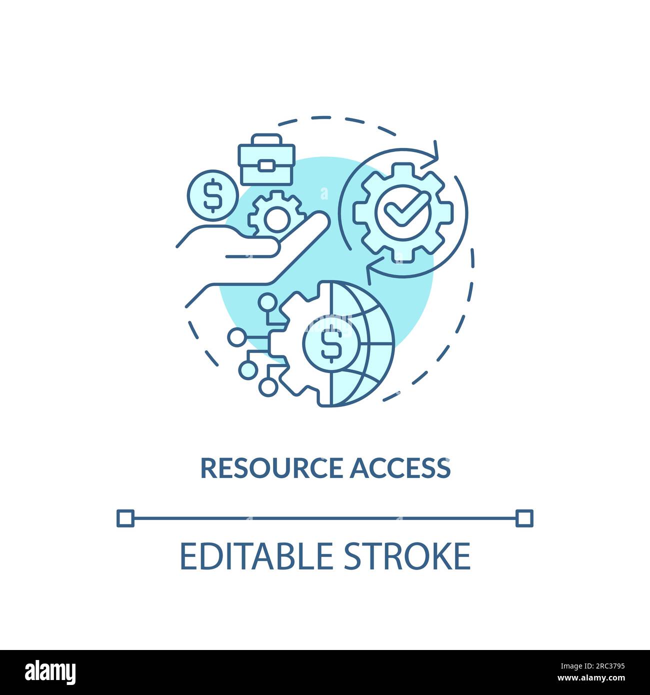 Customizable resource access linear icon FDI concept Stock Vector Image ... Customizable resource access linear icon FDI concept Stock Vector Image ...