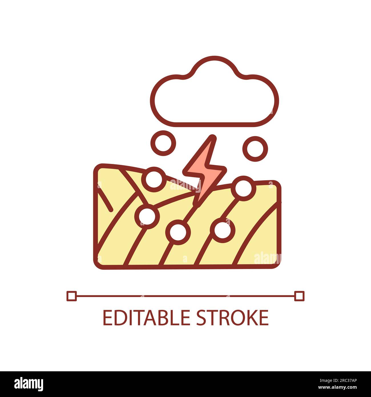Extreme weather event icon heatflation concept Stock Vector Image & Art ...