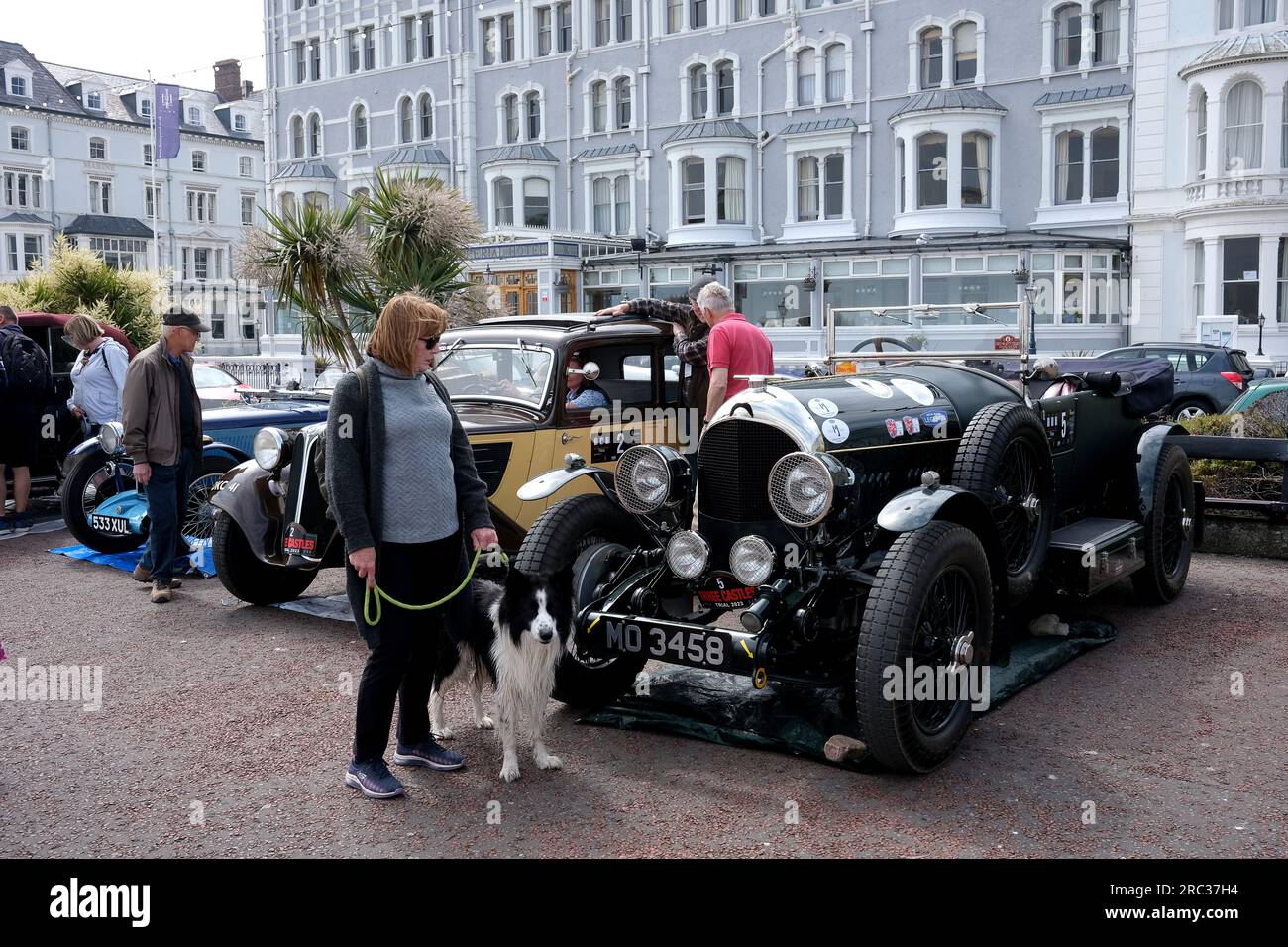The Three Castles Classic vintage car rally at Llandudno in North Wales ...