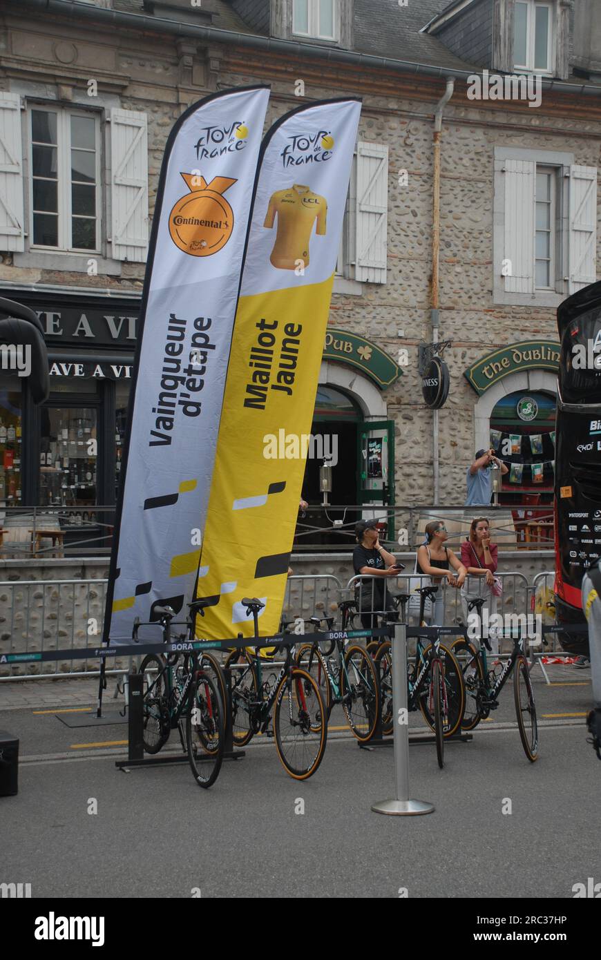 Tarbes, France-July 6, 2023: The sixth stage of the Tour de France ...