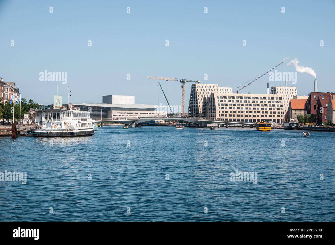 Around Copenhagen - Waterfront view towards the Opera House Stock Photo ...