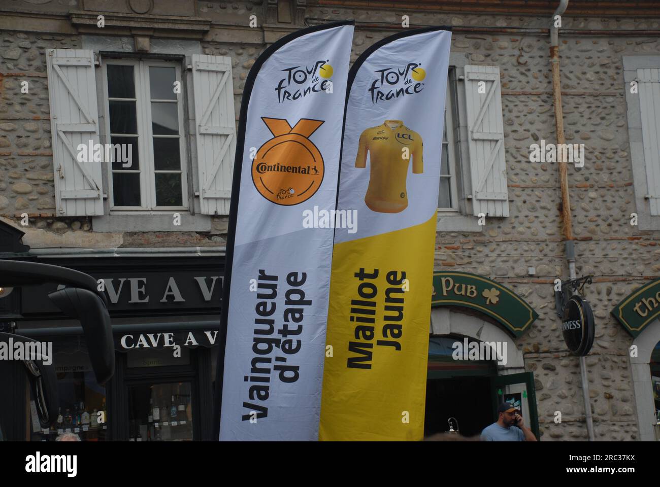 Tarbes, France-July 6, 2023: The sixth stage of the Tour de France ...
