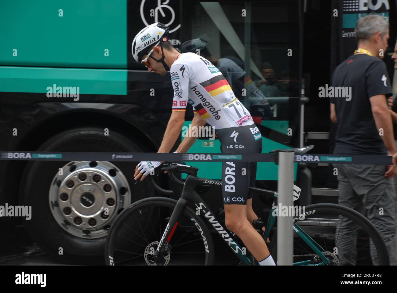 Tarbes, France-July 6, 2023: The sixth stage of the Tour de France ...