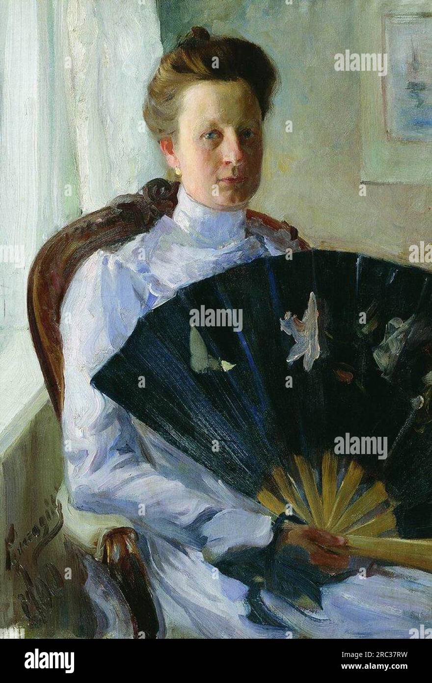 Portrait of A.N. Protasova 1900 by Boris Kustodiev Stock Photo - Alamy