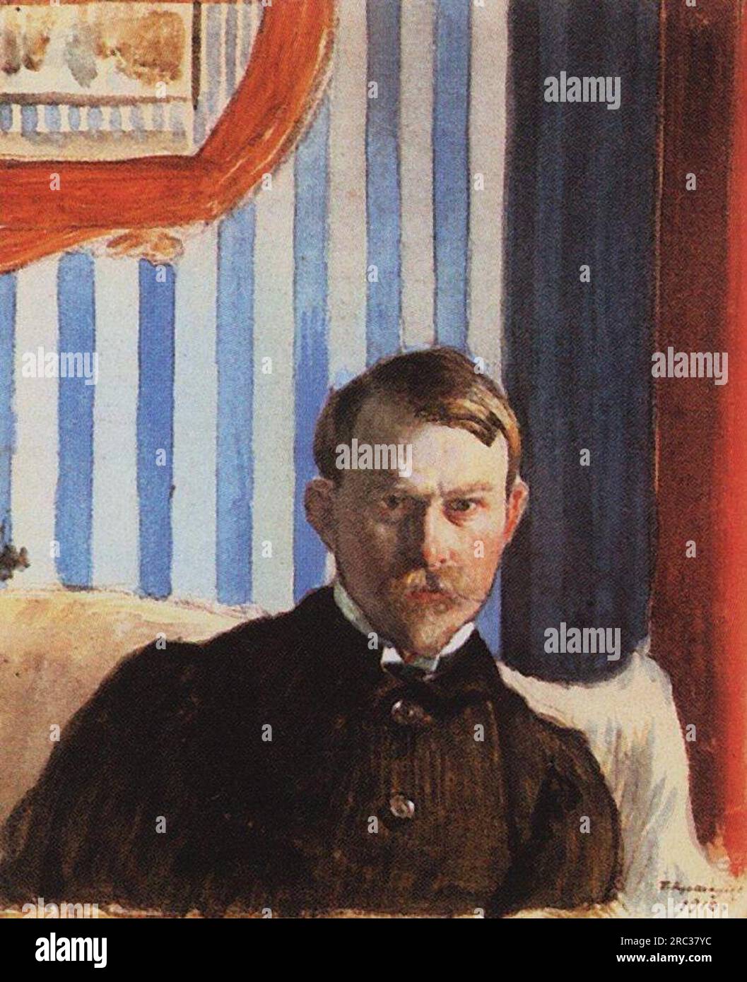 Self Portrait 1910 by Boris Kustodiev Stock Photo - Alamy