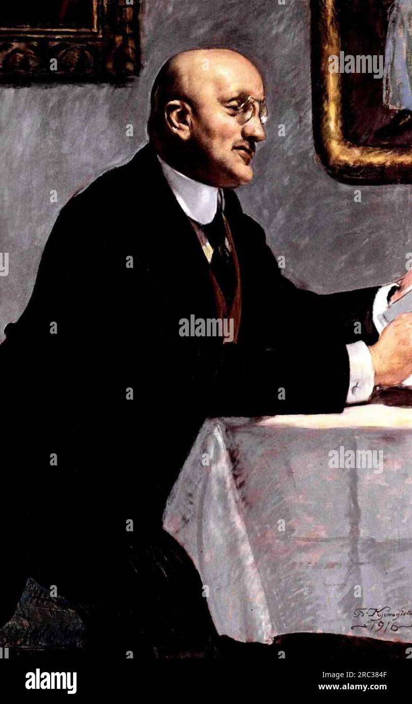 Portrait of the Artist Igor Grabar 1915 by Boris Kustodiev Stock Photo ...