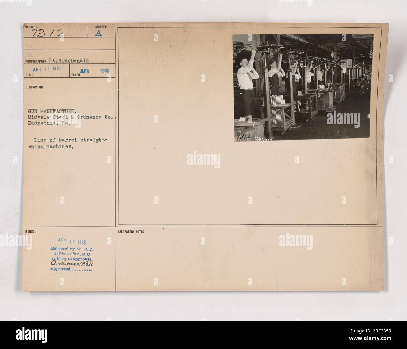 This is an image of a line of barrel straightening machines at Midvale ...