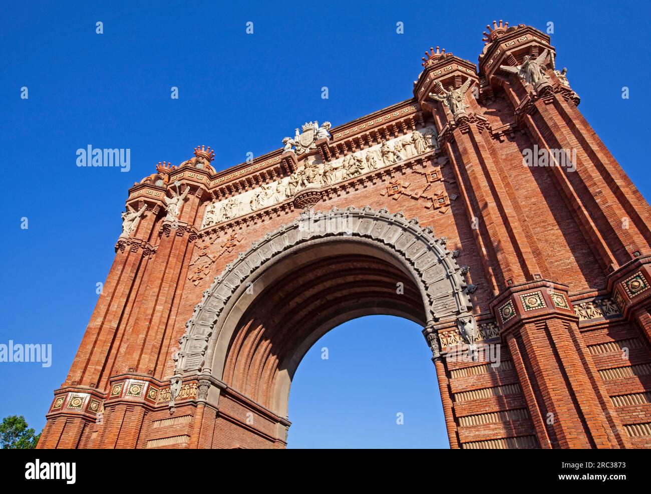 'Arc de Triomf' in Barcelona, Arch in the Neo-Mudejar style of ...