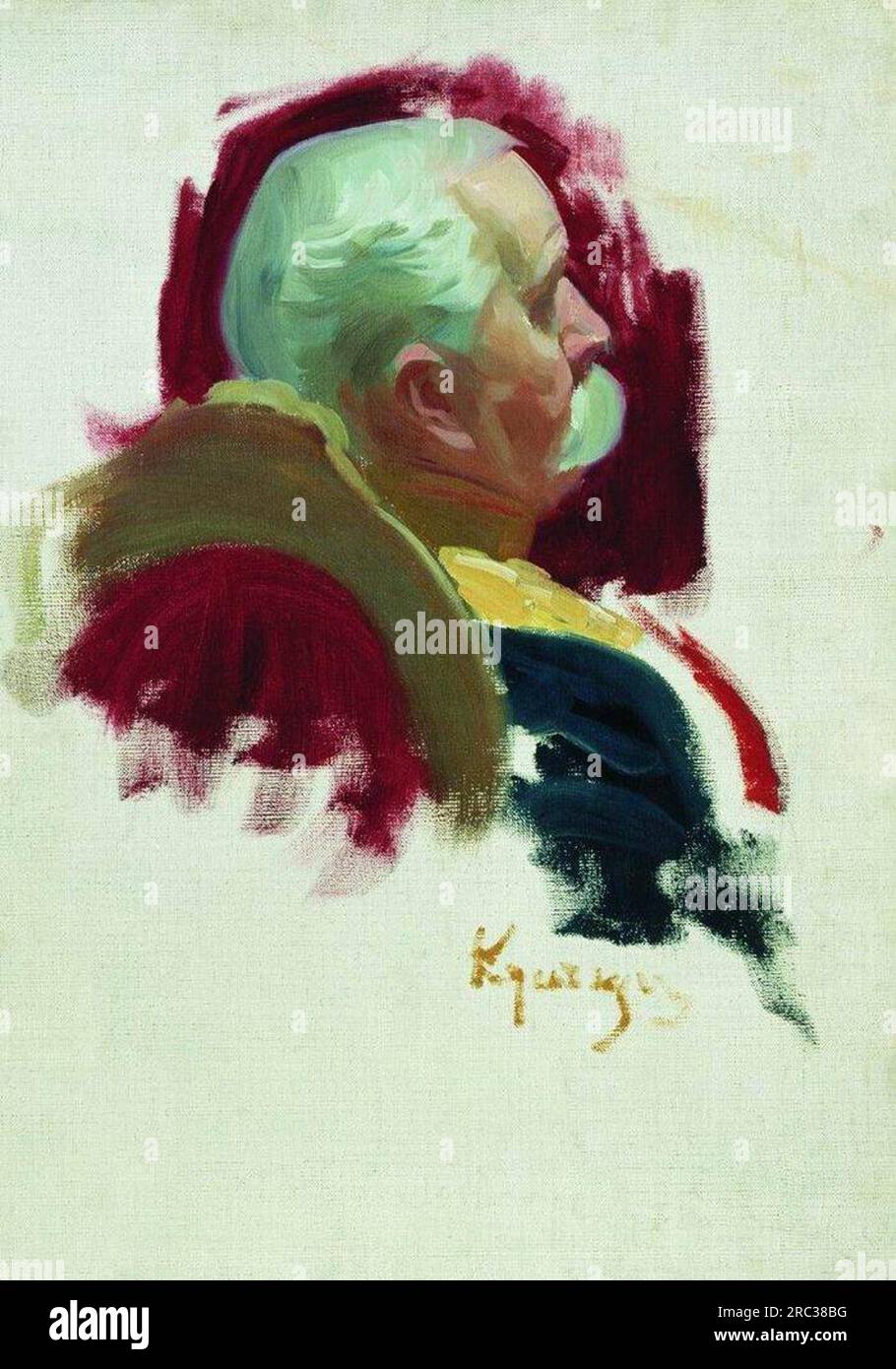 Senator P.A. Saburov 1902 by Boris Kustodiev Stock Photo - Alamy
