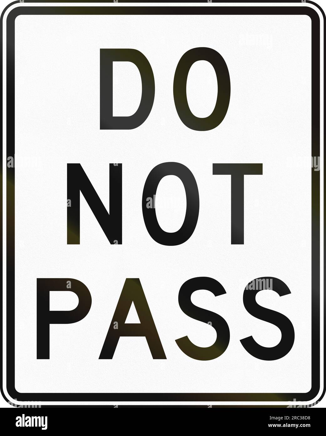 United States traffic sign: Do Not Pass Stock Photo - Alamy