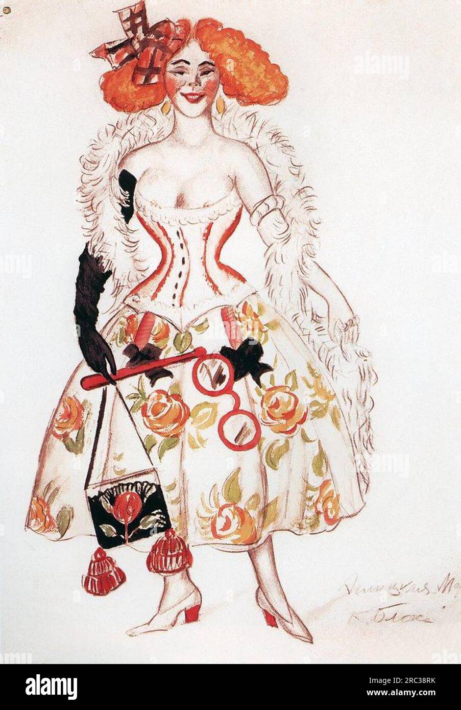 English Merya 1924 by Boris Kustodiev Stock Photo - Alamy