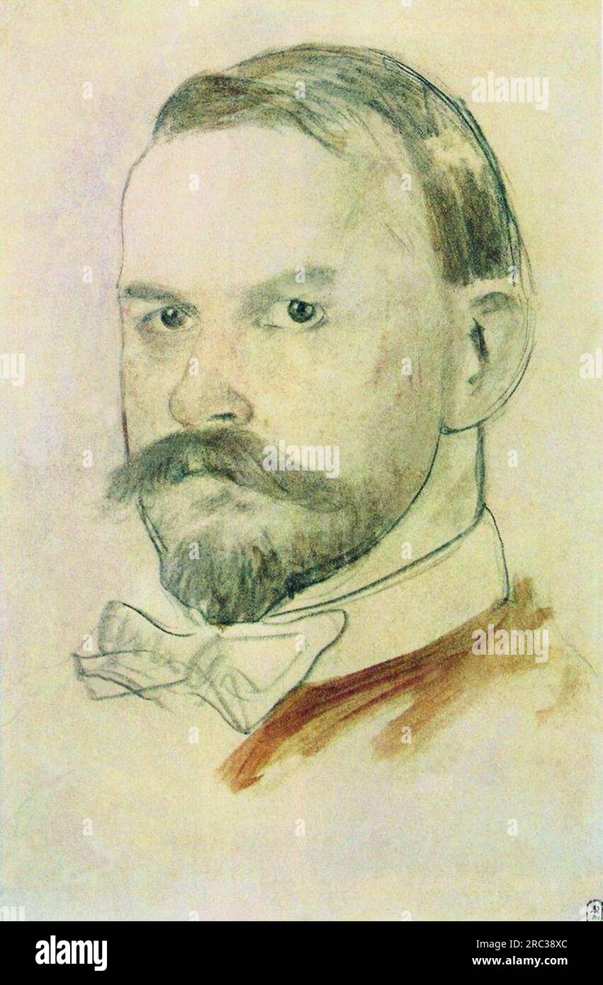 Self Portrait 1904 by Boris Kustodiev Stock Photo - Alamy