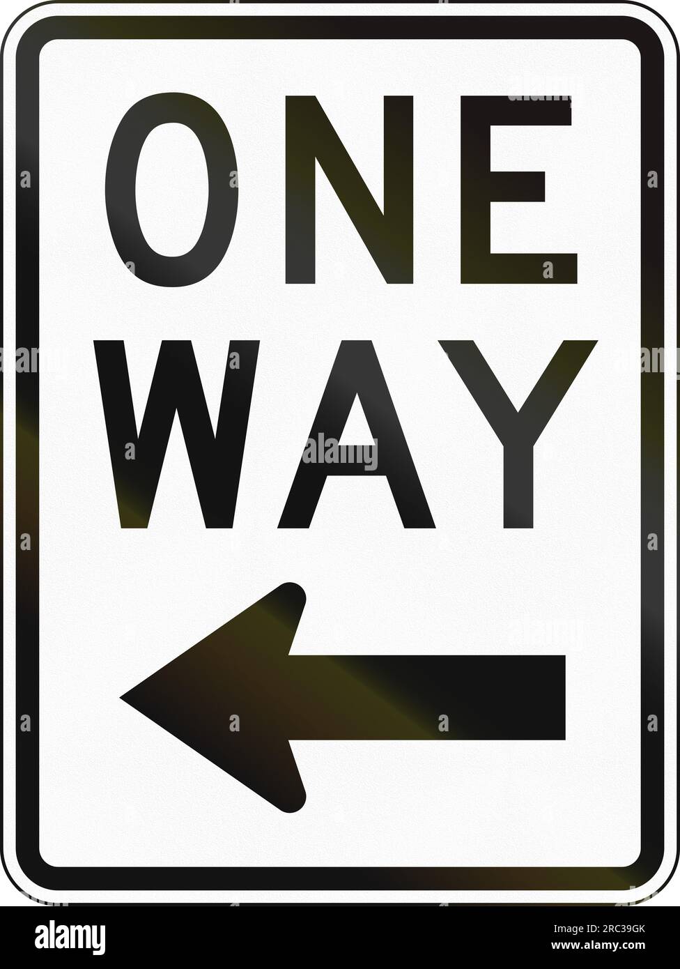 United States traffic sign: One way Stock Photo - Alamy