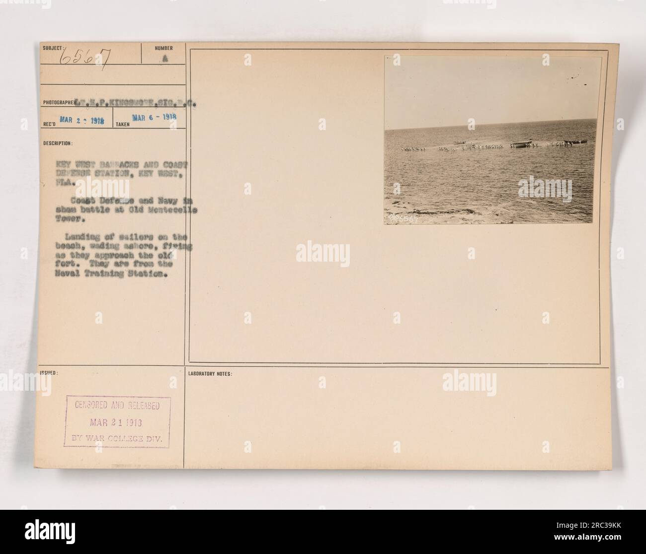 Key West Barracks and Coast Defense Station in Key West, Florida. The ...