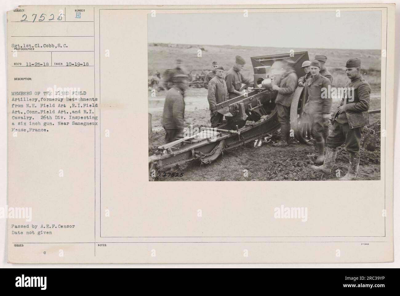 Members of the 103rd Field Artillery, including Sgt. 1st Class Cobb ...