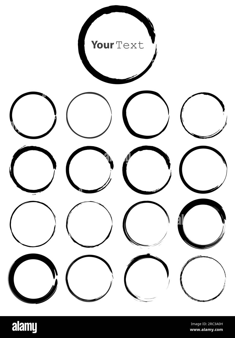 Draw circles Stock Vector Images - Alamy