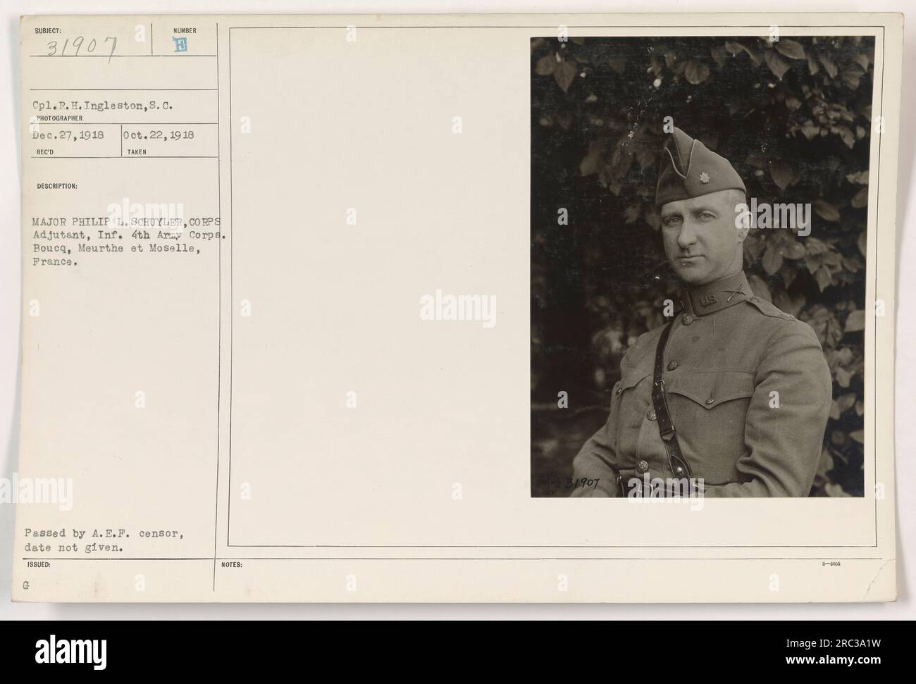 Major philip l schuyler hi-res stock photography and images - Alamy