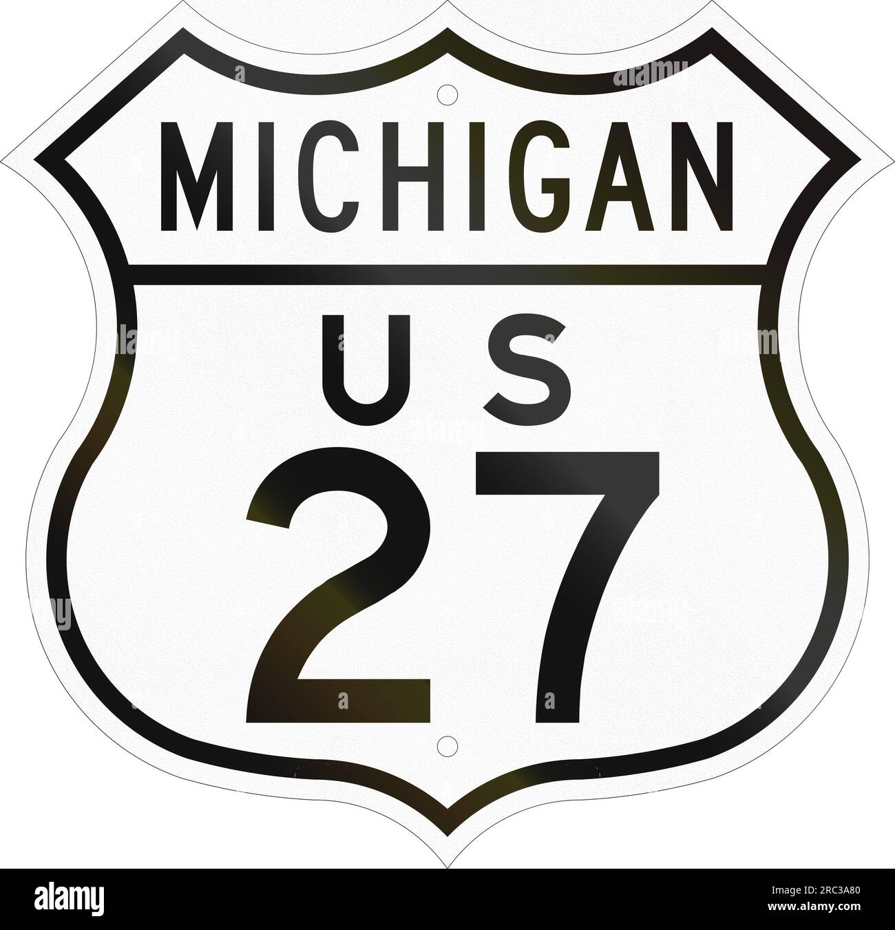 United States Highway sign, Michigan Stock Photo - Alamy