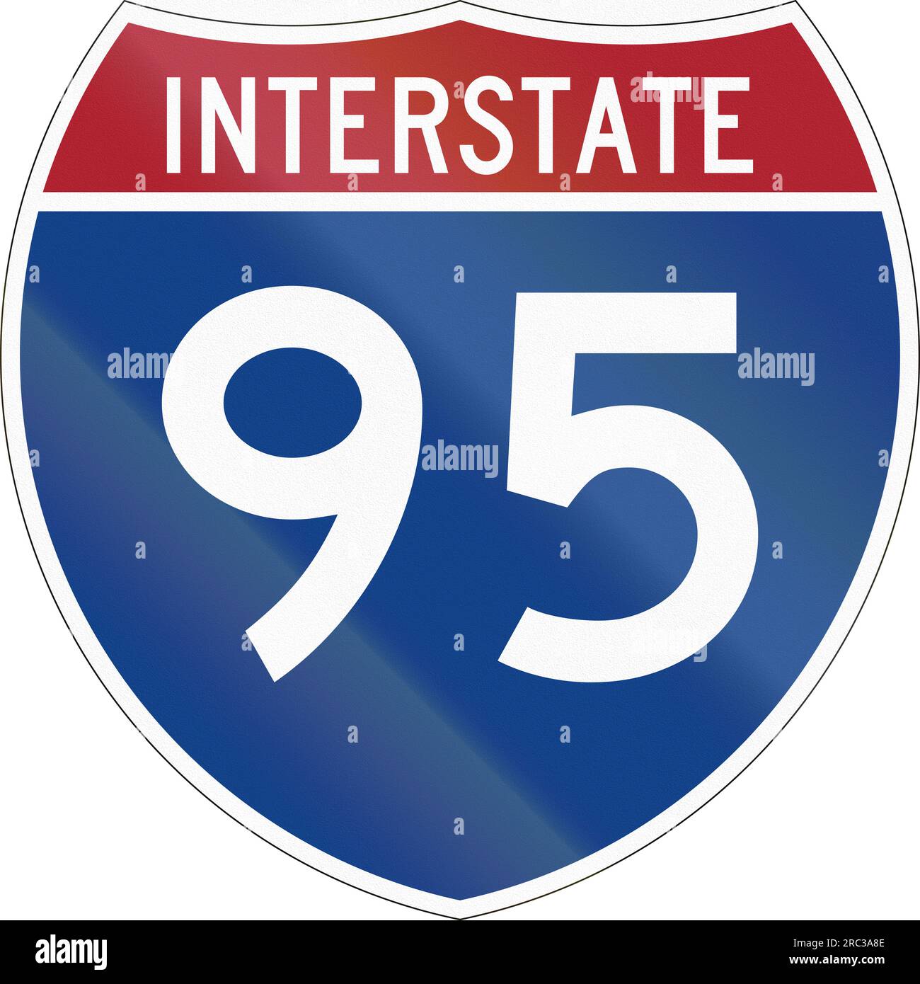 United States interstate route shield Stock Photo - Alamy