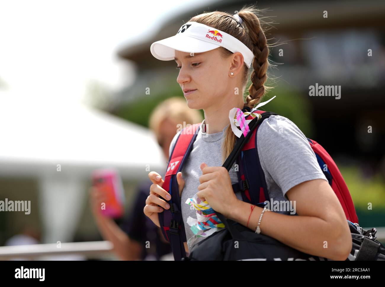 Elena Rybakina on day ten of the 2023 Wimbledon Championships at the ...