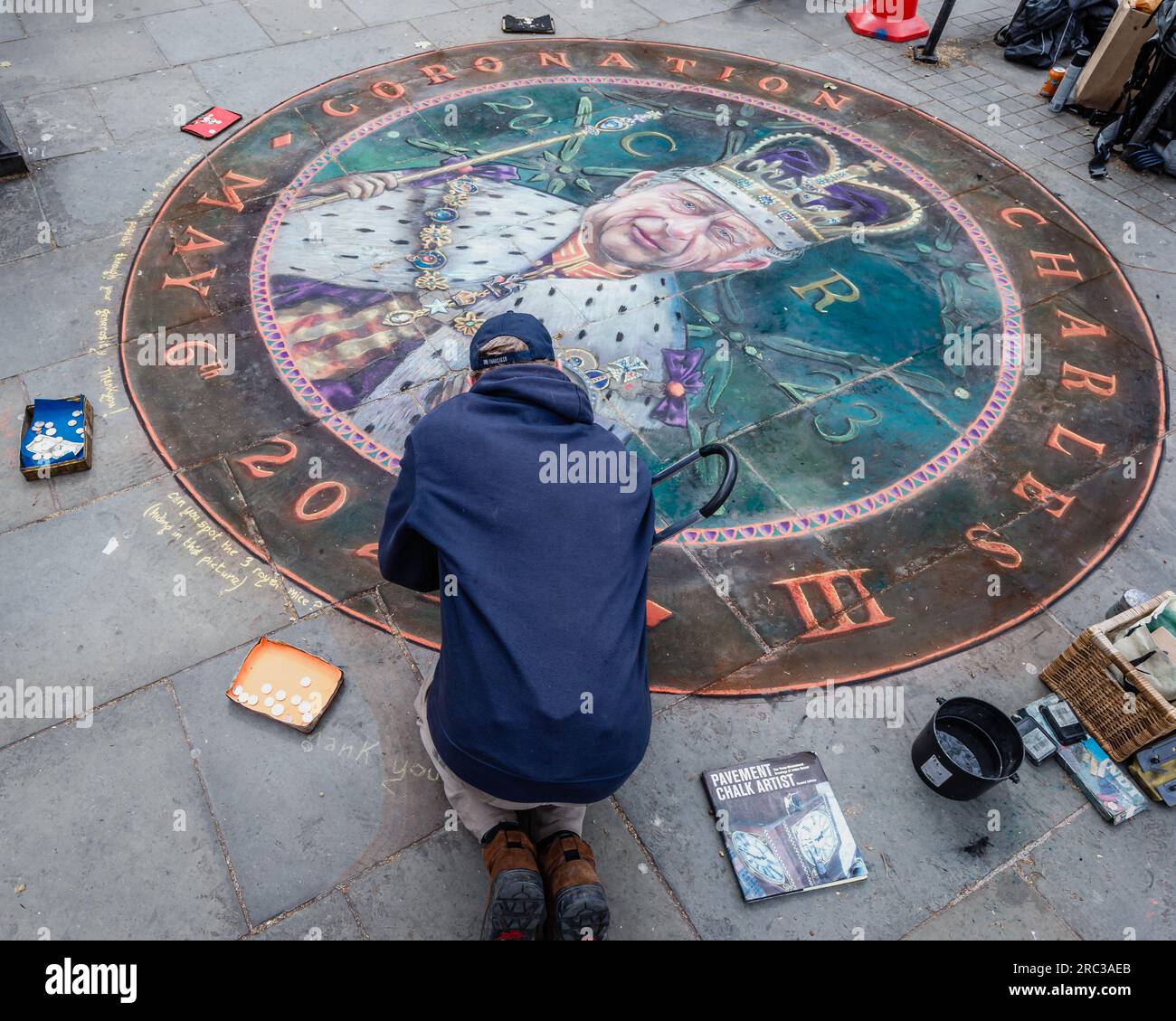 After 5 days, a street artist puts his finishing touches on his ...
