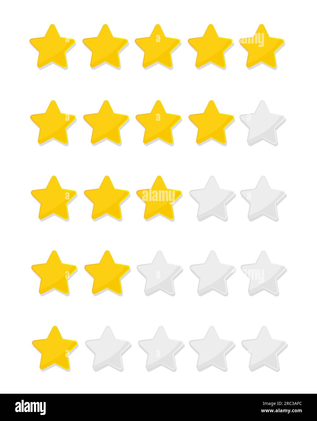 Star rating system vector vectors hi-res stock photography and images ...