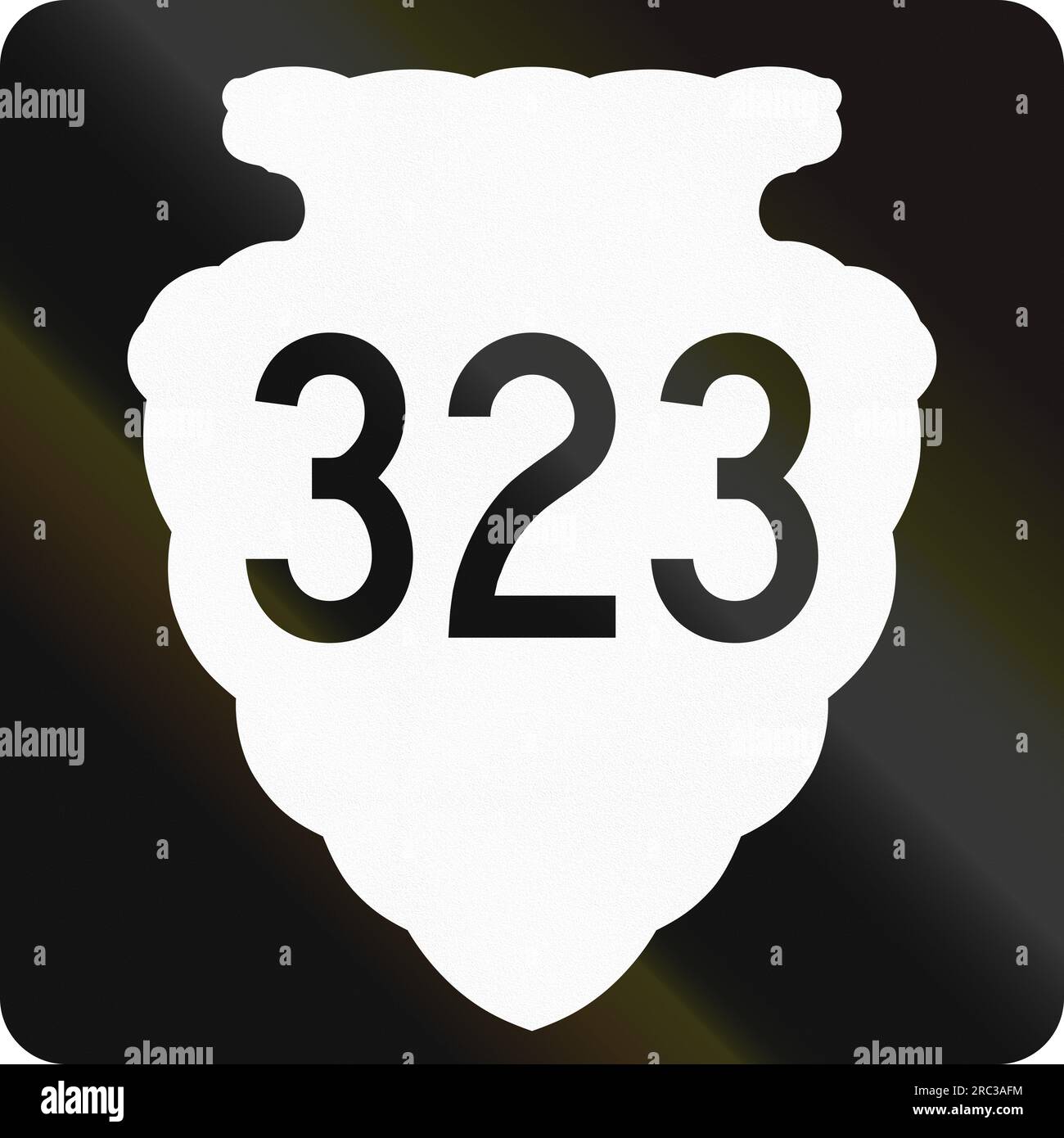 United States Secondary State Highway shield, Montana Stock Photo - Alamy