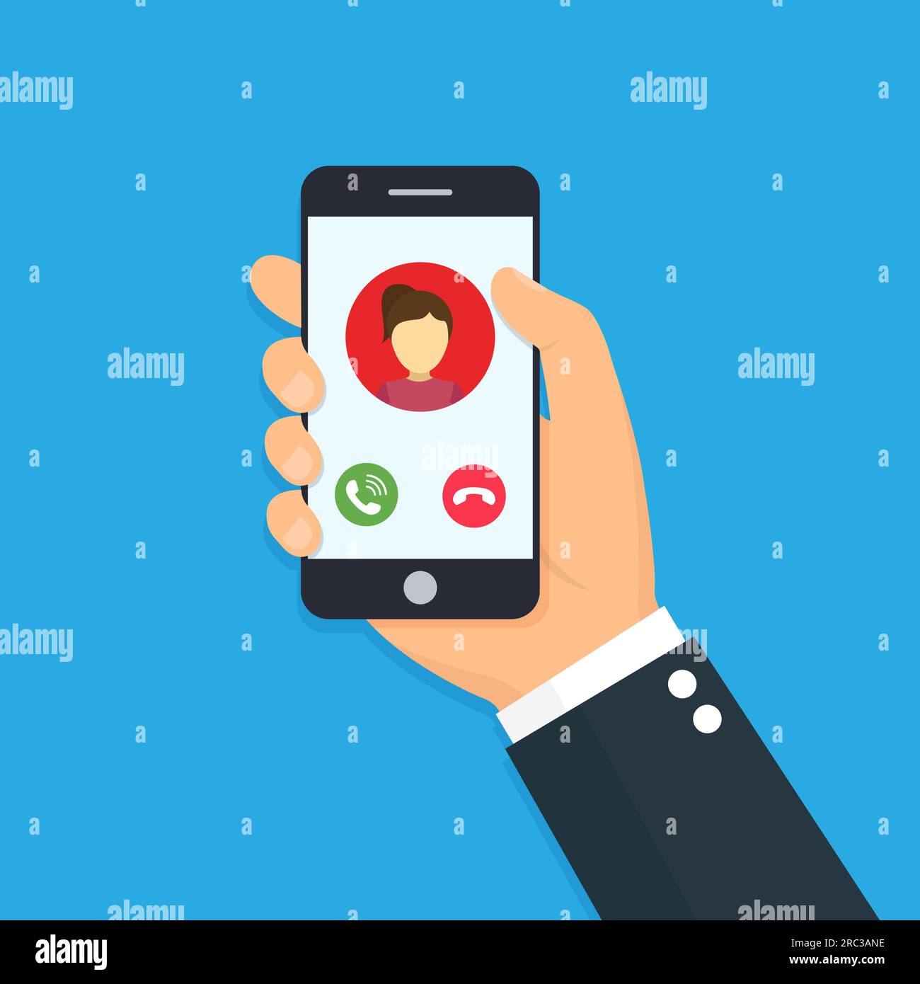 Instant message screen Stock Vector Images - Alamy