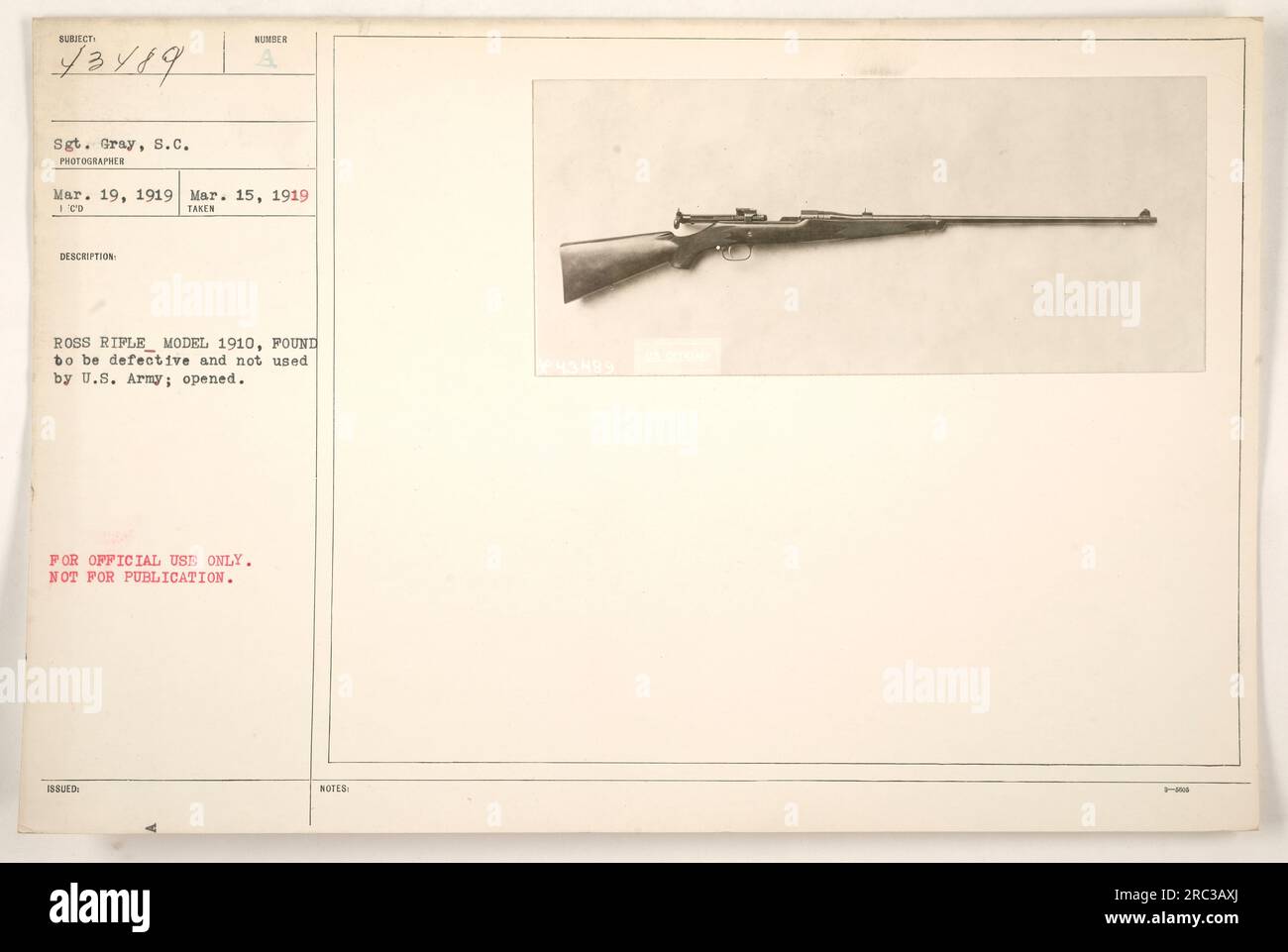 For Official Use Only Markings