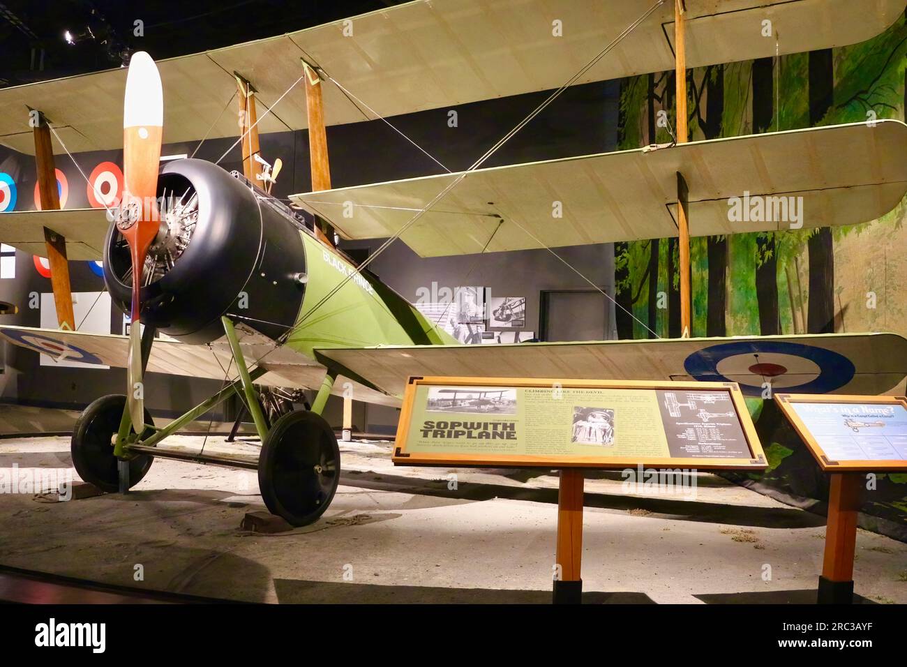 Royal Flying Corps Sopwith Triplane Reproduction WW1 fighter plane Seattle Washington State USA ...