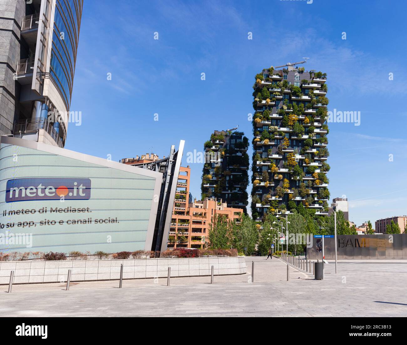Milan Italy - April 26, 2023: View of the Bosco Verticale, Vertical ...