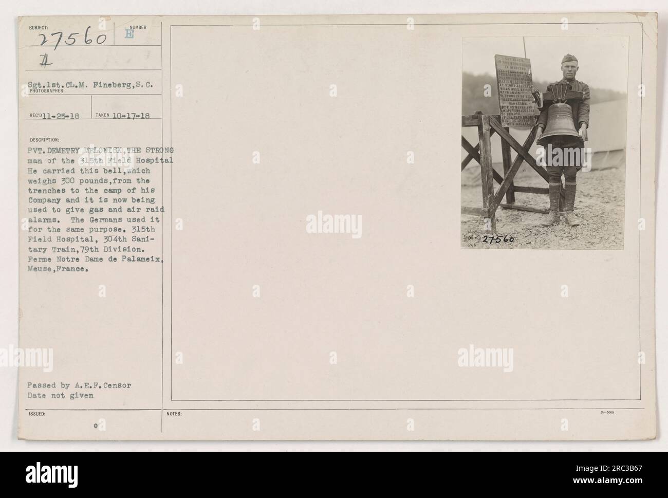 Sgt. M. Fineberg took this photograph, number 111-SC-27560, on October ...