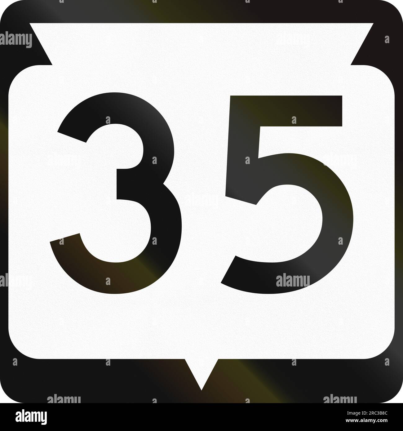 United States Wisconsin State Highway shield Stock Photo - Alamy