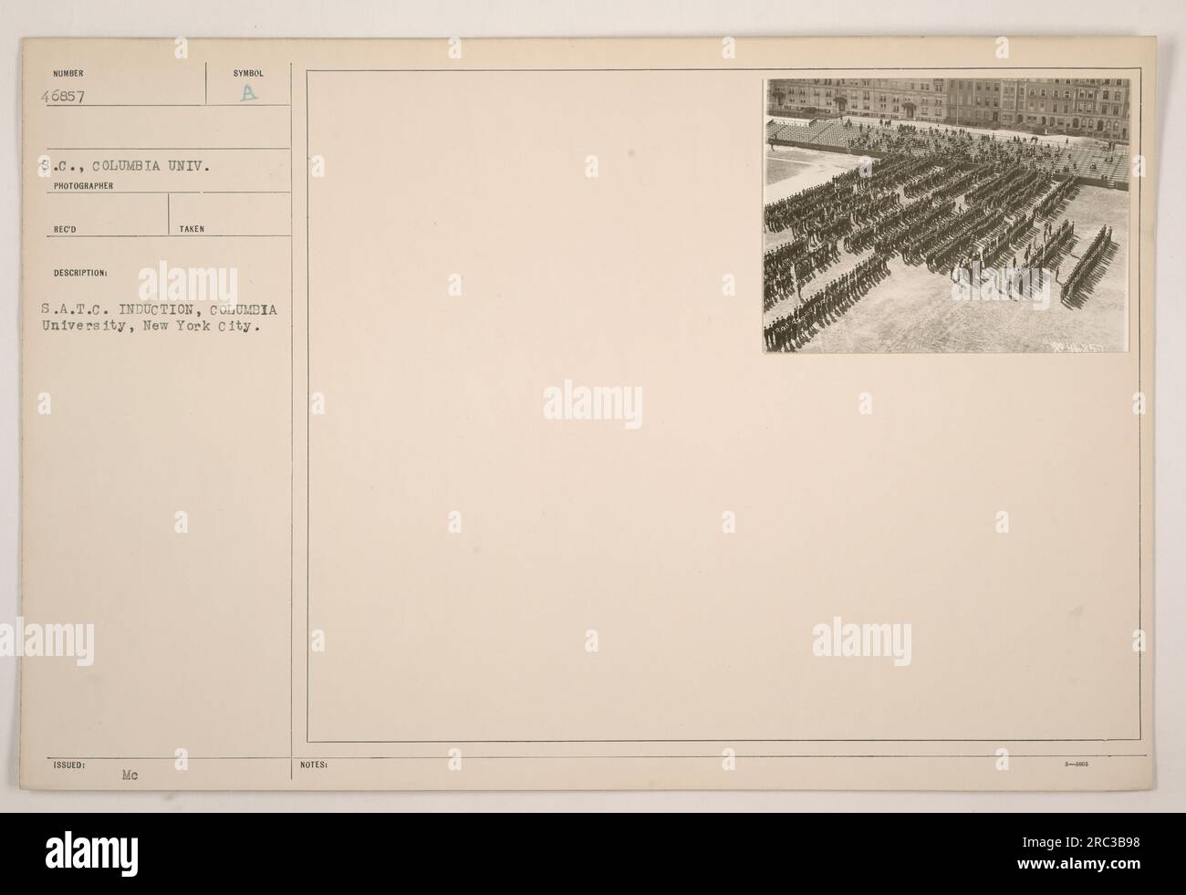 Soldiers of the Student Army Training Corps (S.A.T.C.) are undergoing ...