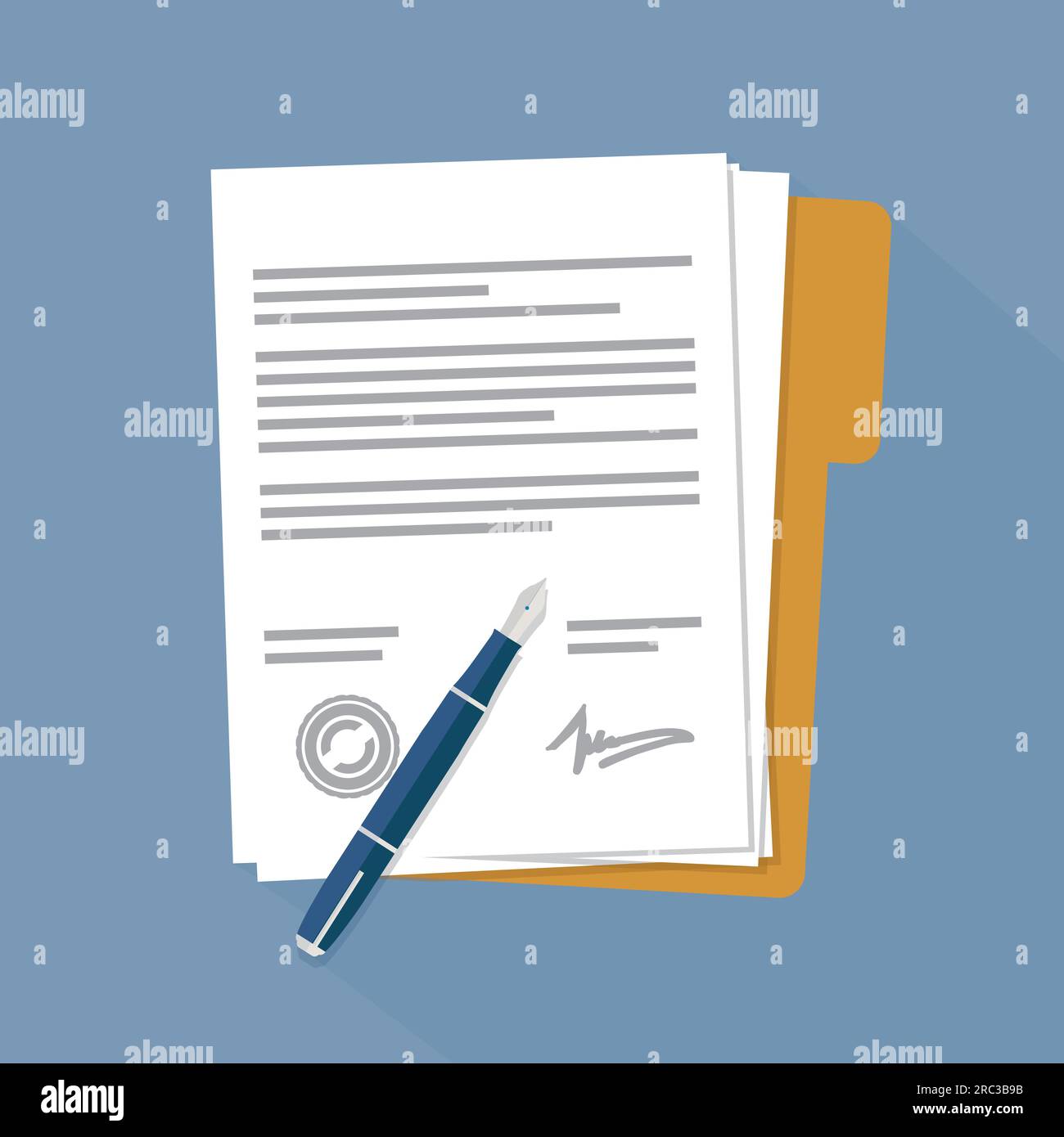 Legal documents file Stock Vector Images - Alamy