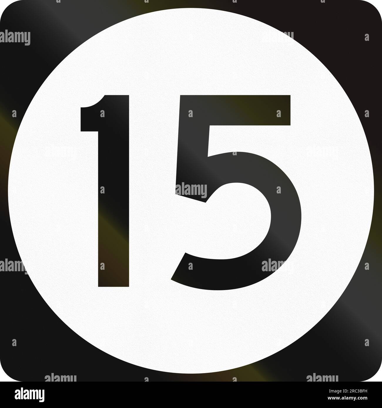 Standard circular state route shield in the United states Stock Photo ...