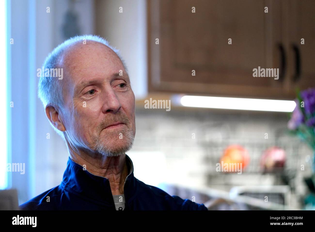Jim Gaffney sits with fellow activists while discussing nuclear ...