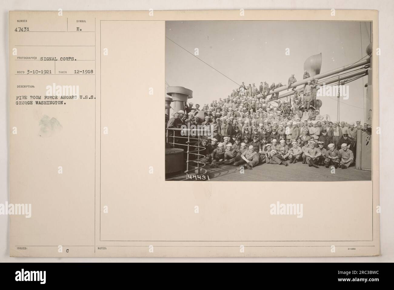 Uss george washington fire room crew hi-res stock photography and ...