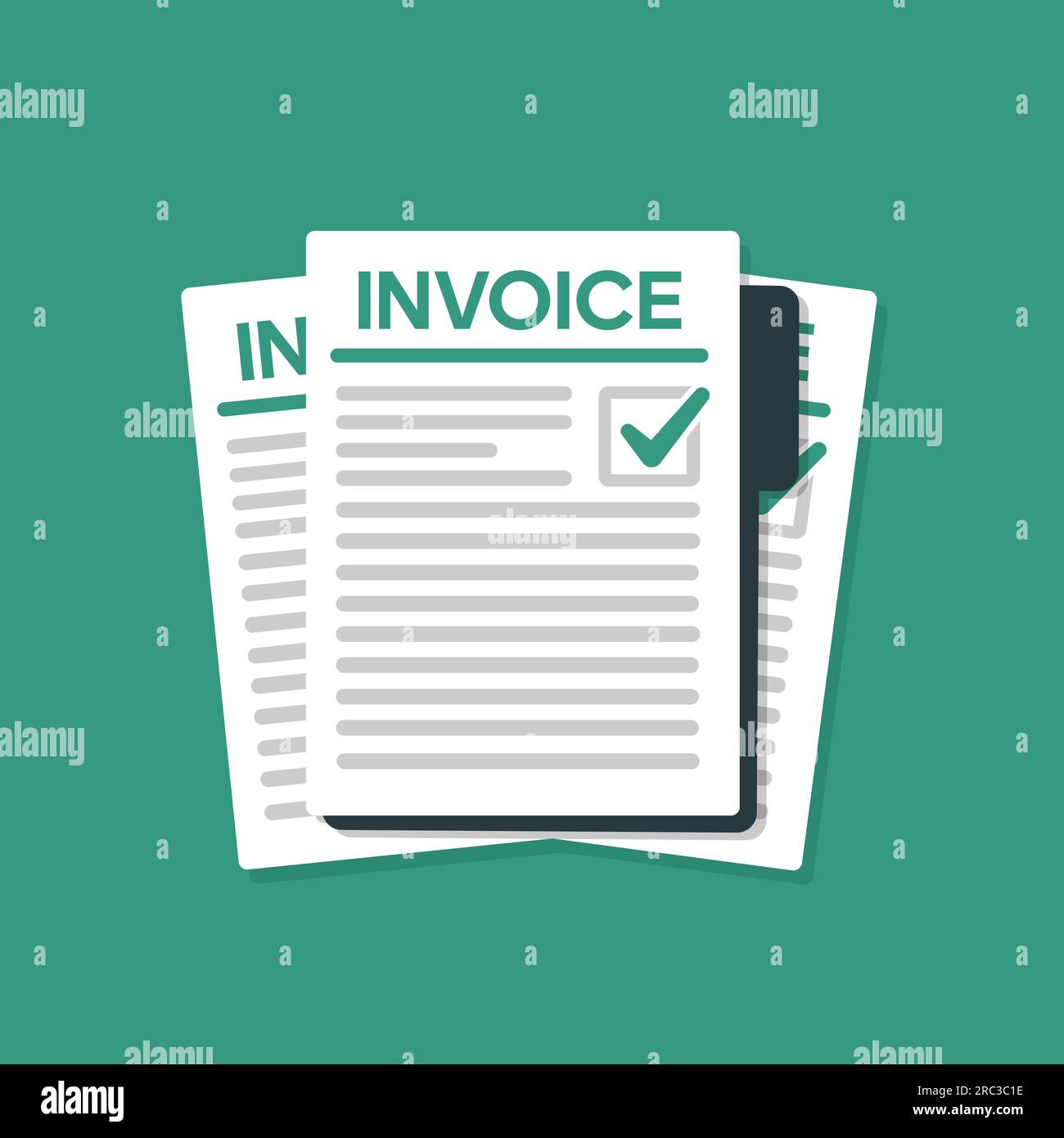 Customer invoice Stock Vector Images - Alamy