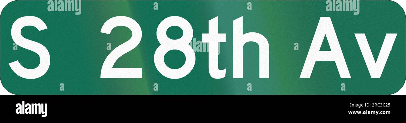 Minneapolis North-South Street Sign Stock Photo - Alamy