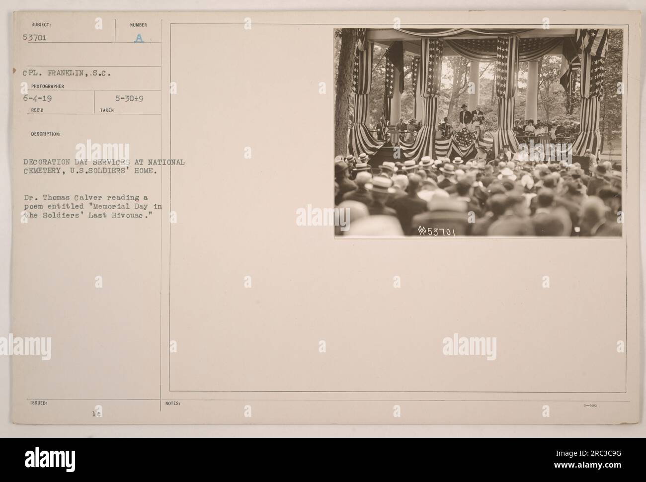 Dr thomas calver hi-res stock photography and images - Alamy