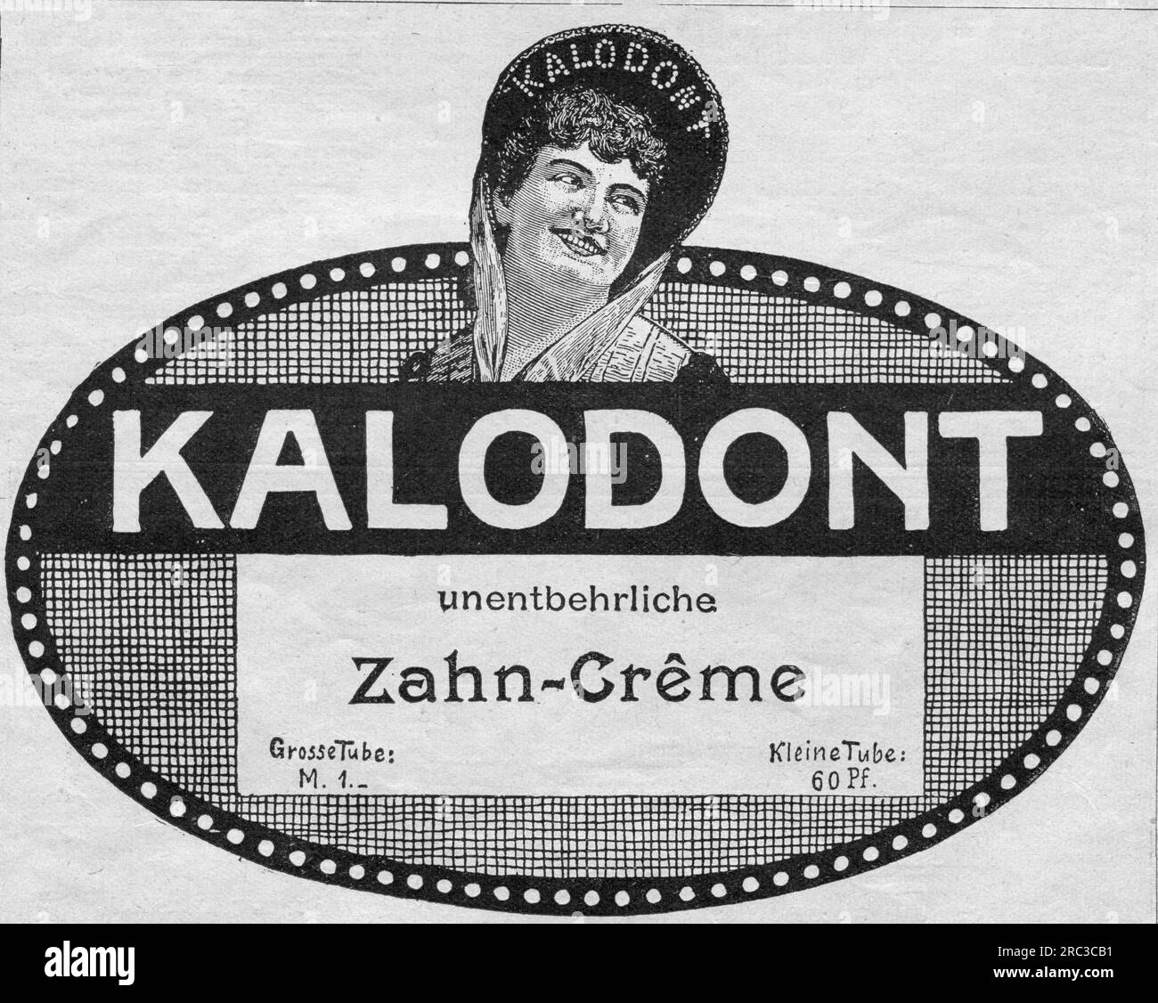 advertising, Kalodont, indispensable toothpaste, F. A. Sarg's Sohn und ...
