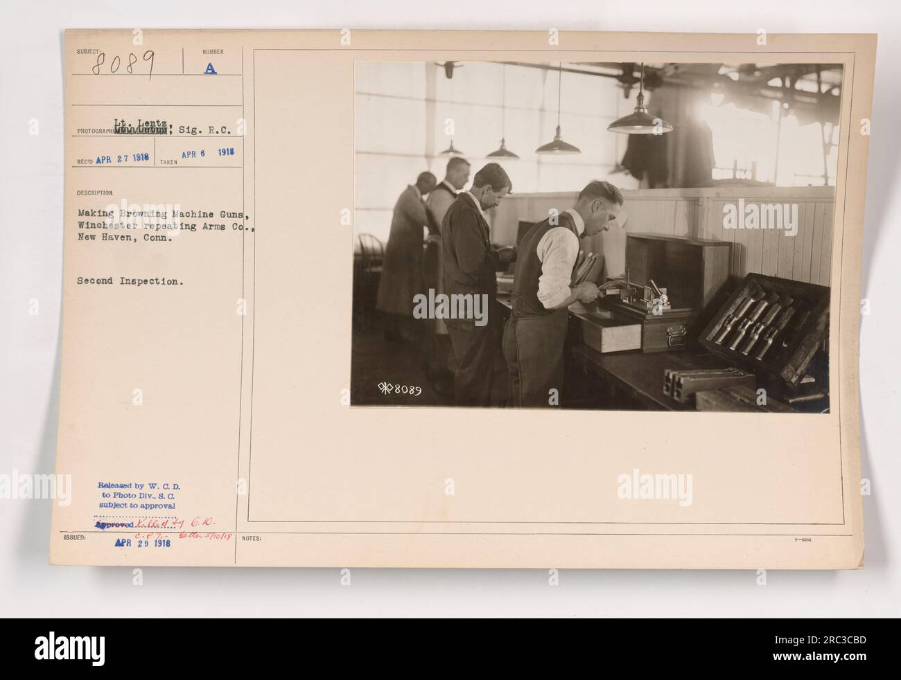 Workers at the Winchester Repeating Arms Co. in New Haven, Connecticut ...