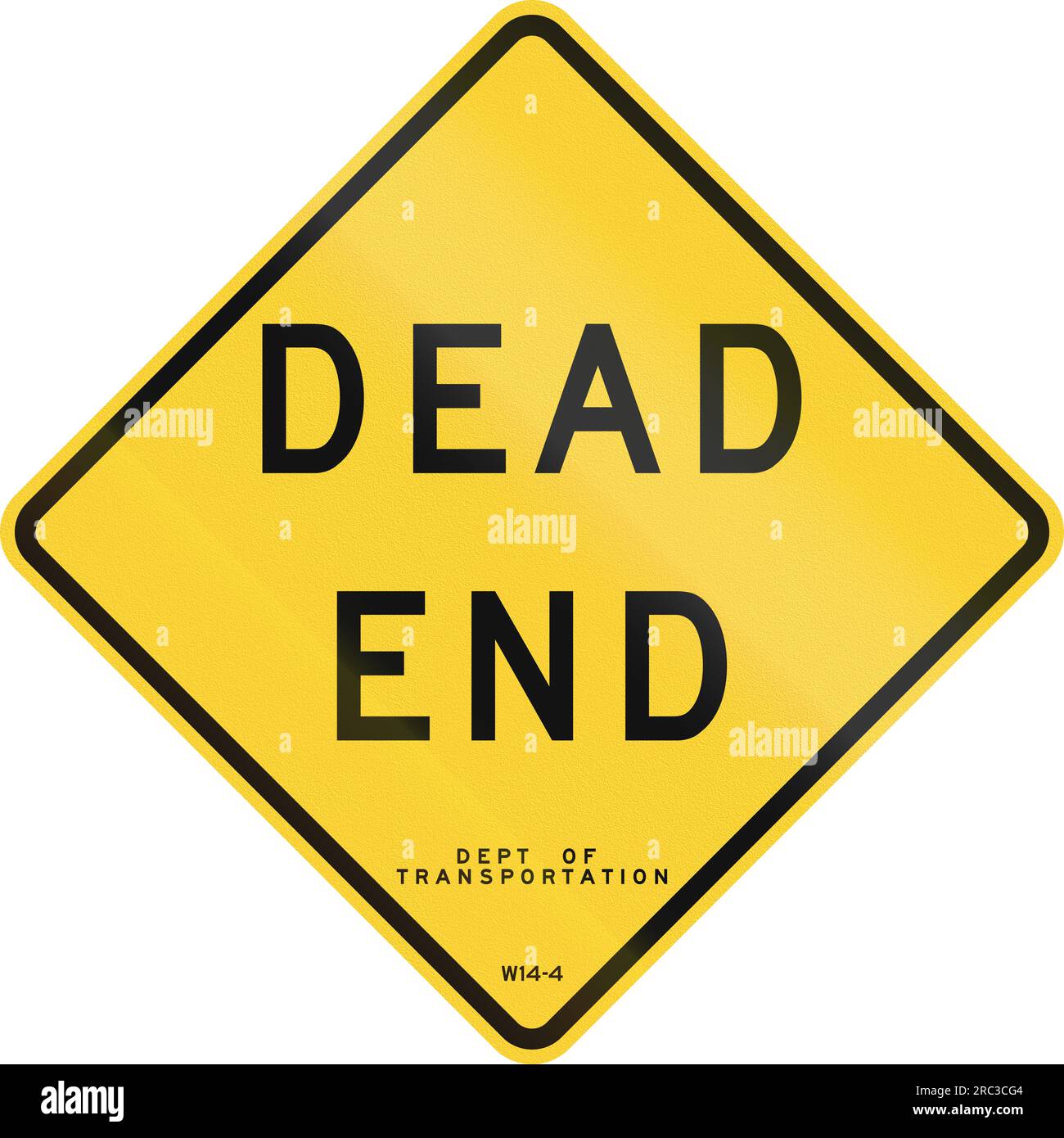 US road warning sign: Dead End sign, New York City Stock Photo - Alamy