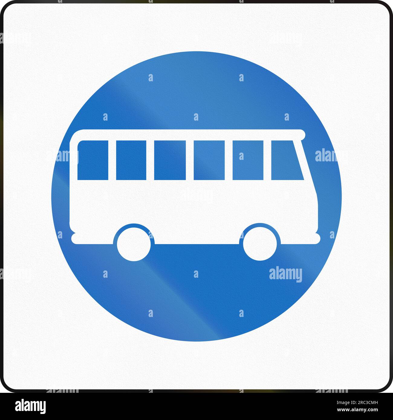 Austrian traffic sign at a bus lane Stock Photo - Alamy