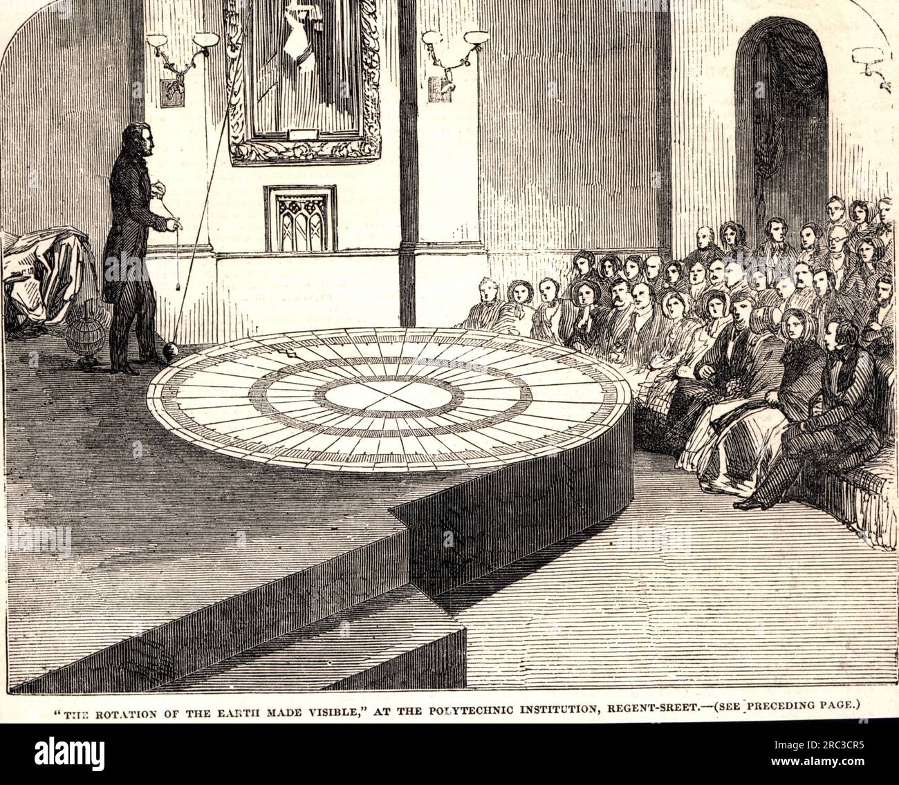 science, physics, Foucault pendulum, demonstration in the Pantheon ...
